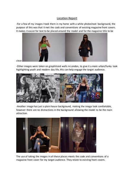 Brief Magazine Front Cover And Content Page Ideas | DOCX