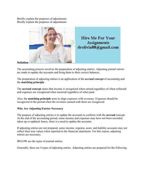 Adjusting Entries | Accounting | PPTX