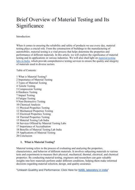 QC Material Testing Equipment Manufacturing Supplier | PPT