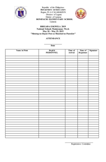 sample Brigada eskwela letter | DOCX