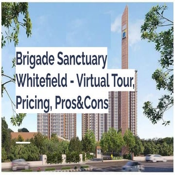 Brigade Sanctuary Whitefield | Bangalore | PDF