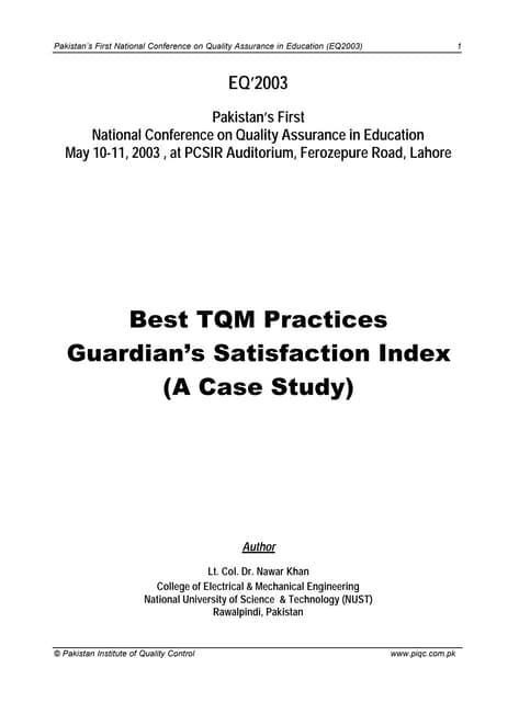 quality management of engineering and technology education application ...