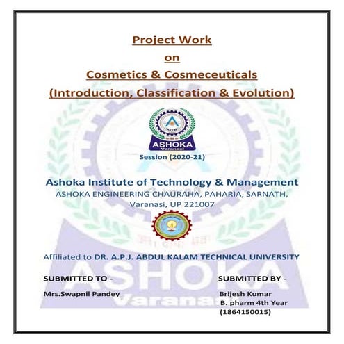 Cosmetic products | PDF