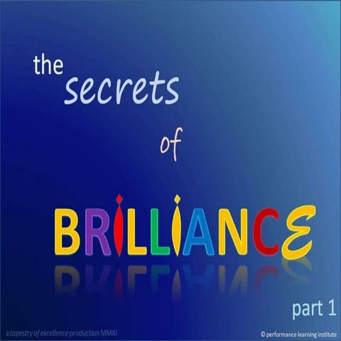 Brilliance Part 1 | PPTX