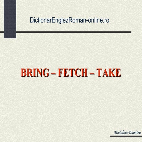 Was Ist Der Unterschied Zwischen Take Und Fetch ? – RRWXQU