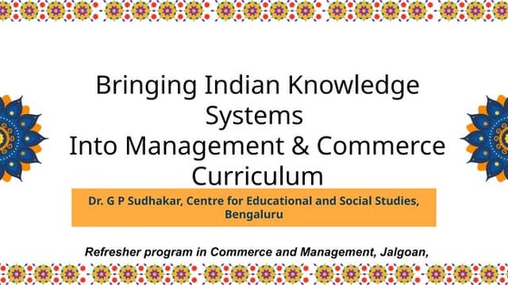 Introduction to Indian Knowledge System.pptx | Education