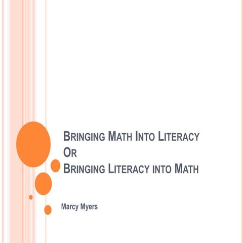 Bringing math into literacy | PPTX