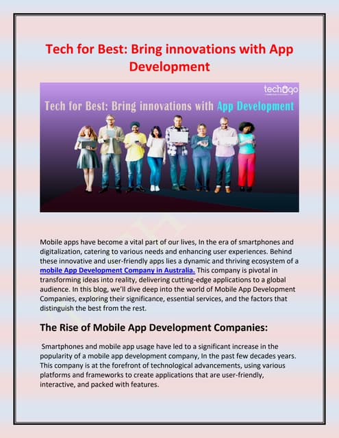 Complete Guide to Mobile App Development | PDF