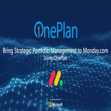 Bring Strategic Portfolio Management to Monday.com using OnePlan ...