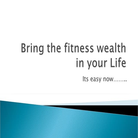 Bring Your Fitness Back | PPT
