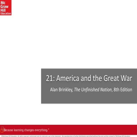 Open stax history_ch23 americans and the great war, 1914-1919 ...