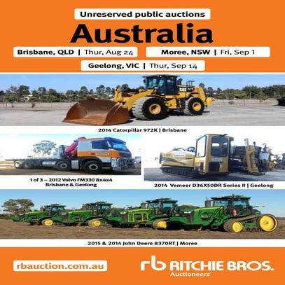 Ritchie Bros. maintains supply of industrial equipment to the Transport ...