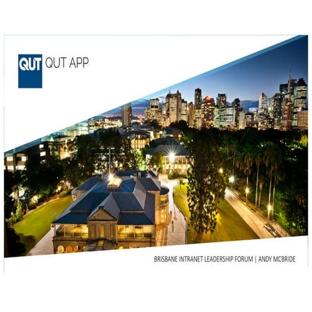 QUT App - The story so far | PPT