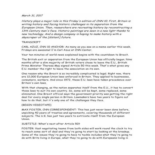 Britain is writing history and facing historic challenges | PDF