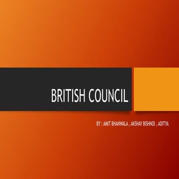 British council | PPTX