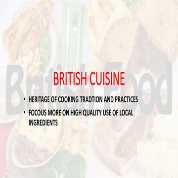 British cuisine | PPT