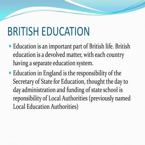 British education system (1) | PPTX