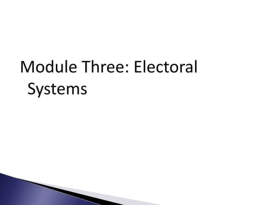 Voting systems in elections | PPT