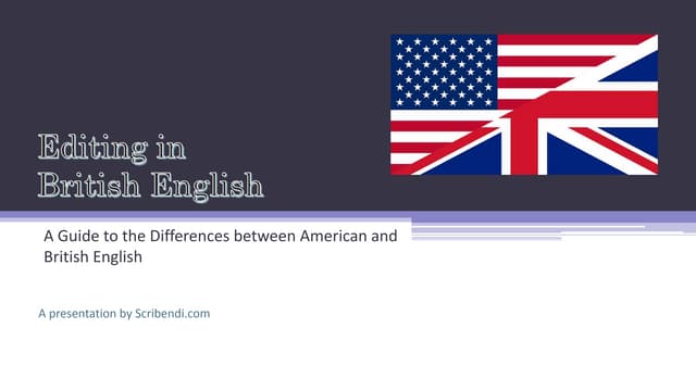 British English vs American English | PPTX
