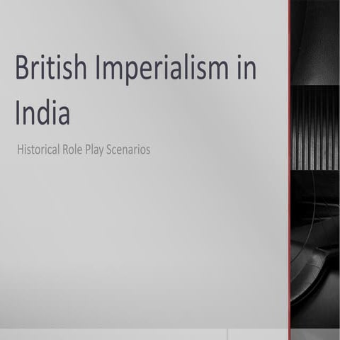 British imperialism in india role play | PPTX | Hinduism | Religion ...