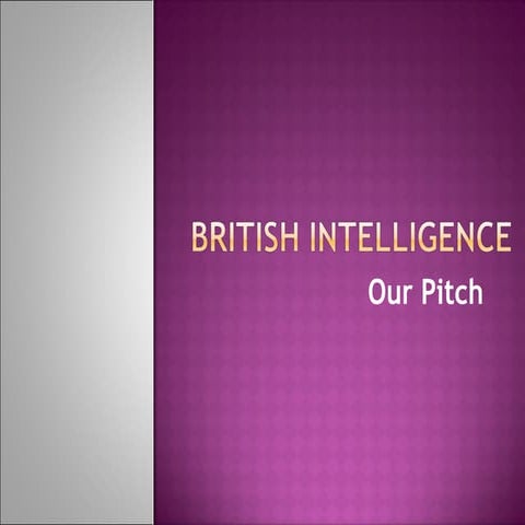 British intelligence | PPT