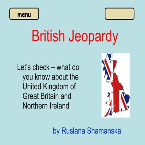 British jeopardy | PPT