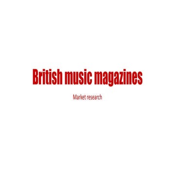 British music magazines | PPTX