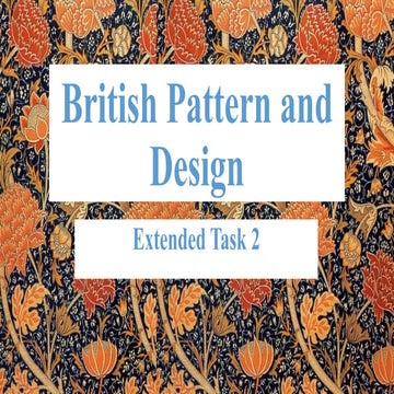 British Pattern and Design | PPT