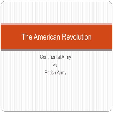 British v continental army | PPTX