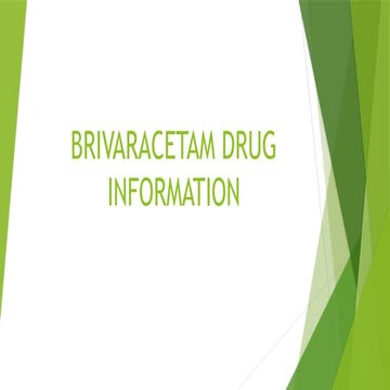 brivaracetam drug information for patients.pptx