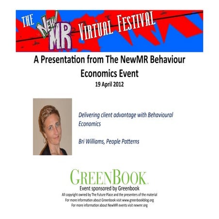 Bri williams behavioural economics - 2012 | PDF