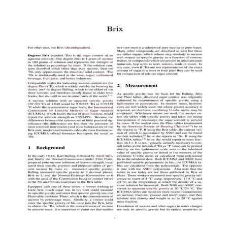 Brix | PDF