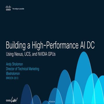 BRKDCN-2613.pdf Cisco AI DC NVIDIA presentation | PDF