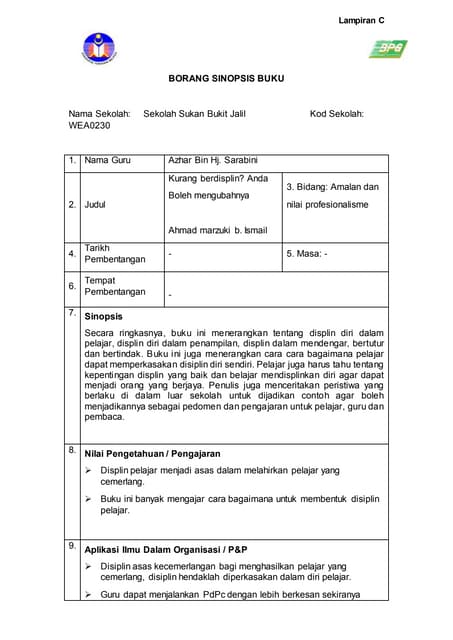 Sinopsis kesihatan mental | DOC