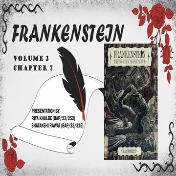 Frankenstein Ch. 7: Isolation and Revenge | PPT