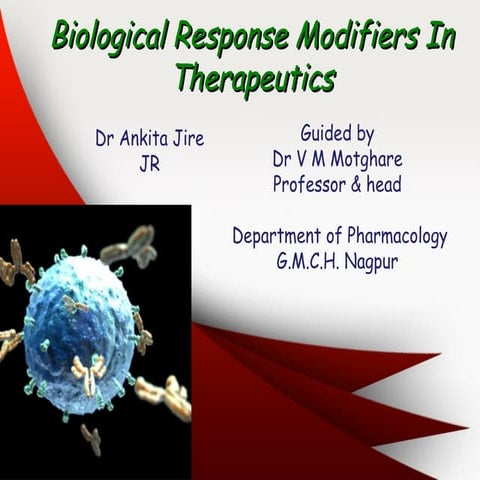 Biological response modifiers | PPT