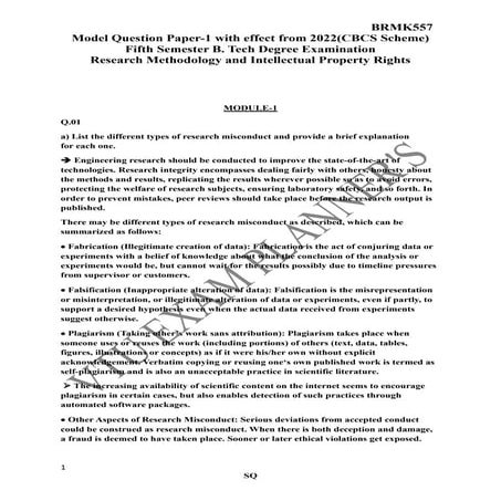 RM&IPR-21RMI56 - Module 1- by Dr. Suresha Vdf | PDF