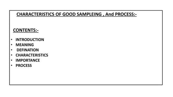 Sampling Techniques in research methodology | PPT