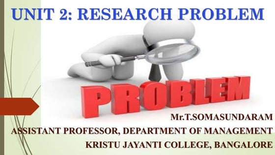 SOP (statement of the problem) research 1.pptx | Education