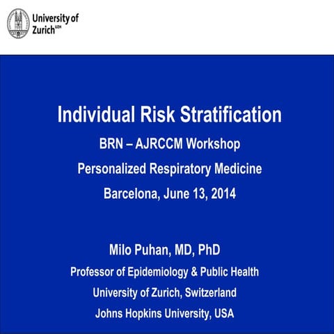 Individual Risk Stratification | PPTX