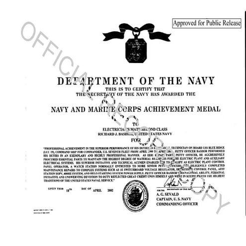 Navy and Marine Corps Achievement Medal | PPT