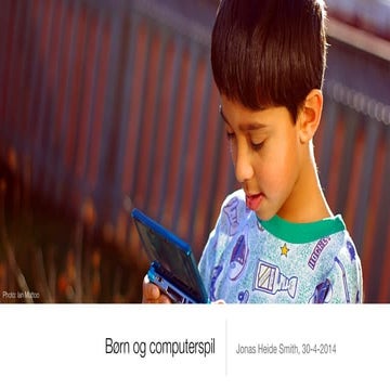 Børn og computerspil | PPT