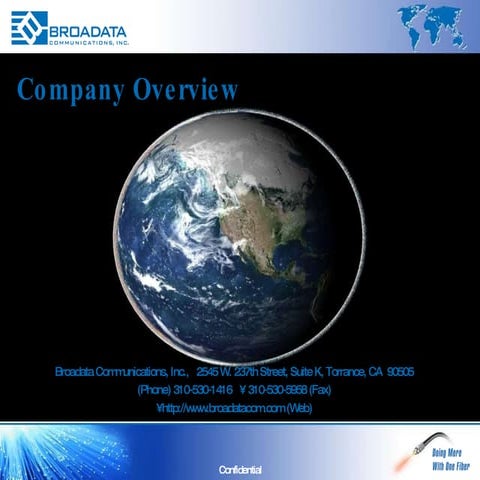 Broadata Company Product Overview 2010 Global | PPT ...