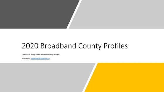 AMC - Governor’s Broadband Task Force Update | PPT