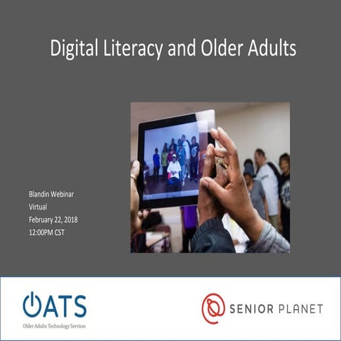 Digital Literacy and Older Adults | PPT