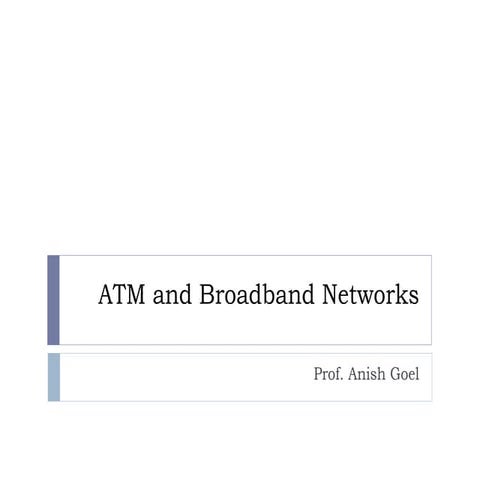 Broadband Networks And Atm 03 Format Ppt Computer Networking Computing