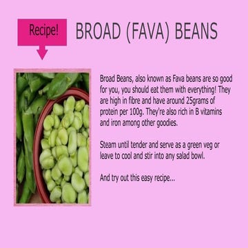 Broad bean recipe | PPTX
