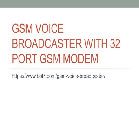 Broadcast voice-messages | PPTX