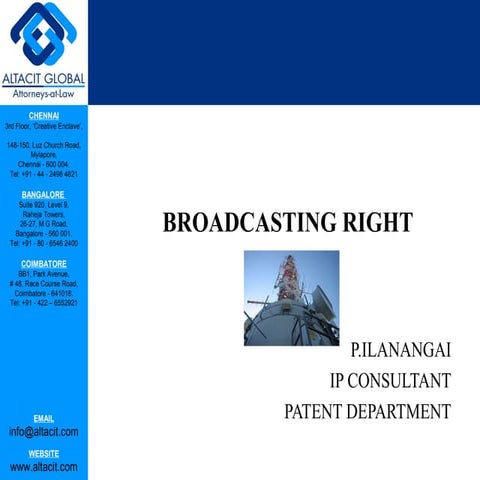 Broadcasting right | PPT