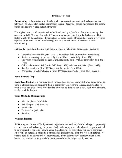 FM Radio Program Script | PDF